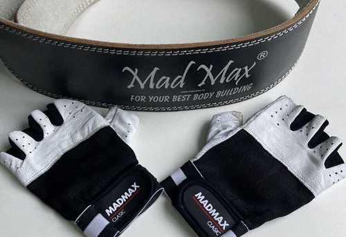 Атлетический пояс и перчатки Mad Max