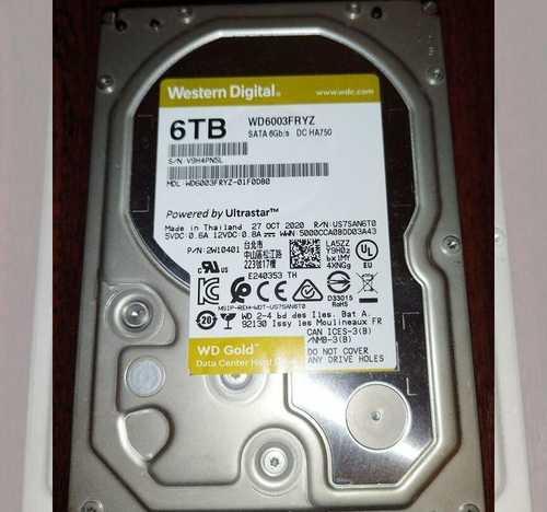 Western Digital Gold 6Tb