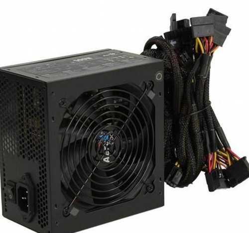 Блок питания Aerocool kcas plus 500W 500W, (20 4 4 4) pin, 2x(6 2) pin, 6xsata, 4xMolex, 12 см, 80 