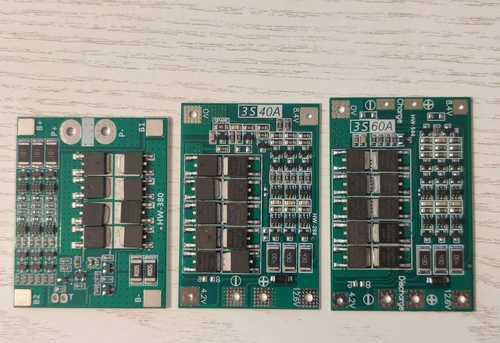 Платы BMS 3s 25А, 40А, 60А