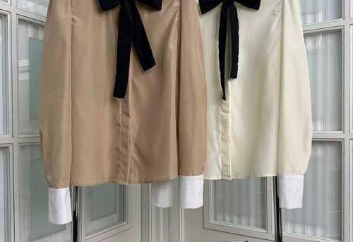 Рубашка женская Max mara с бантом