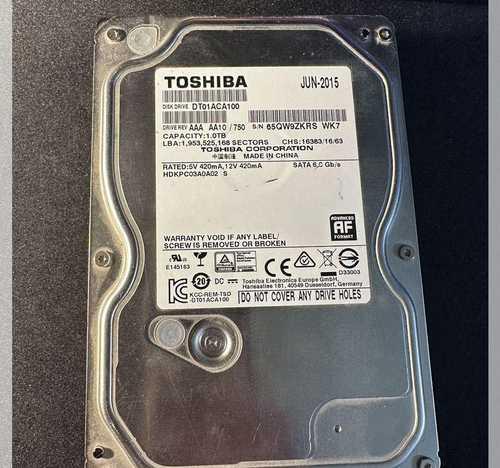 Toshiba hdd 1 tb