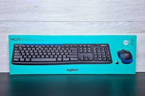 Комплект Logitech mk275. Клавиатура и мышь. Новый