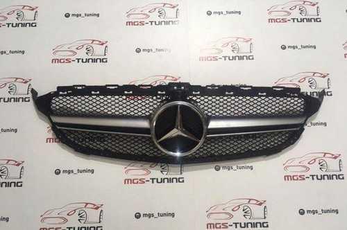 Решетка стиль C63 W205 Matte Chrome П/К Mercedes