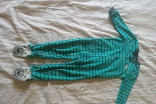 Флисовый комбинезон пижама Carter's 3T