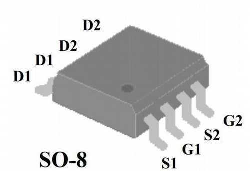 Микросхема AP4232BGM N-Channel MOSFET 30V 7.6A SO8