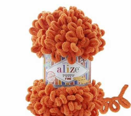 Пряжа Alize 'Puffy Fine' 100г 14м (100 микрополиэс