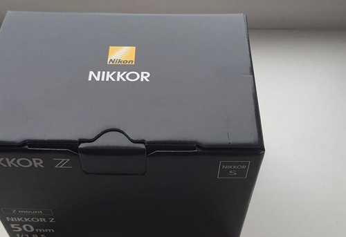 Nikon Nikkor Z 50mm f/1.8S новый