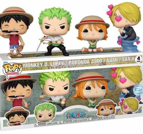 Фигурка Funko POP Anime One Piece Luffy/Zoro/Nami