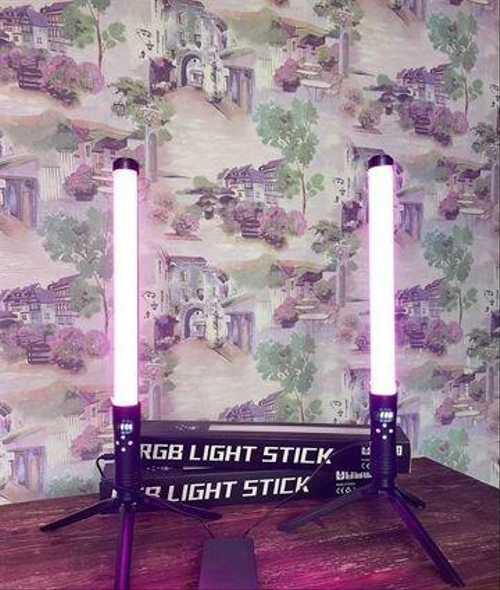 RGB световая палка, RGB light stick + штатив новые