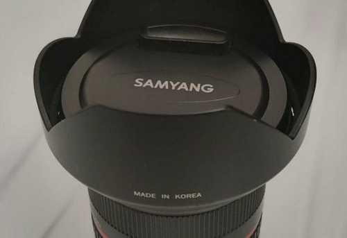 Объектив для риэлторской съемки Samyang 12mm f/2.0