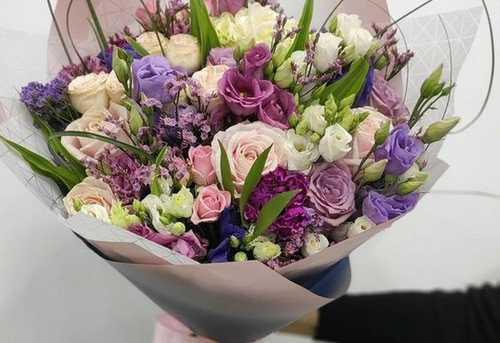 Цветы букеты розы эустома с доставкой Ставрополь