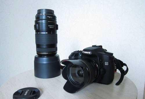Зеркальный фотоаппарат Сanon eos 50D c комплектом