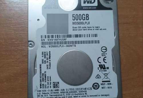 Жёсткий диск 2.5 wd5000lplx 500GB