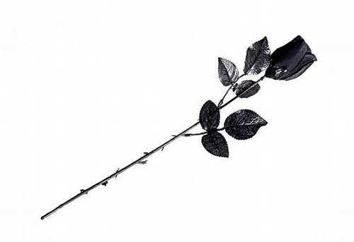 Черная роза 44 см карнавальный реквизит