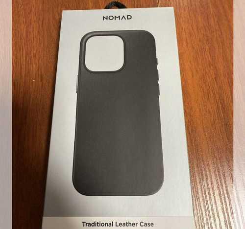 Чехол Nomad Traditional Leather Case iPhone 16 pro