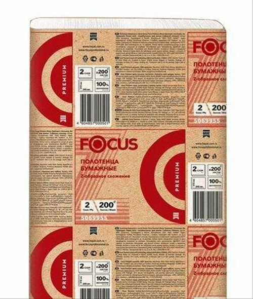 Полотенца бумажные Focus Premium Z-слож., 2сл., 21