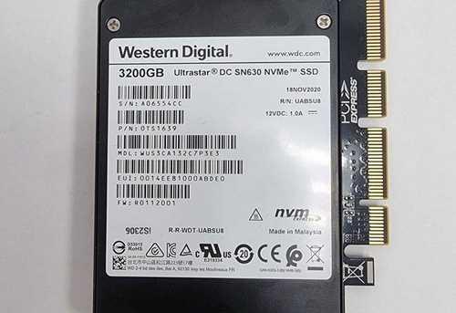 Nvme WD SN630 3.2 TB