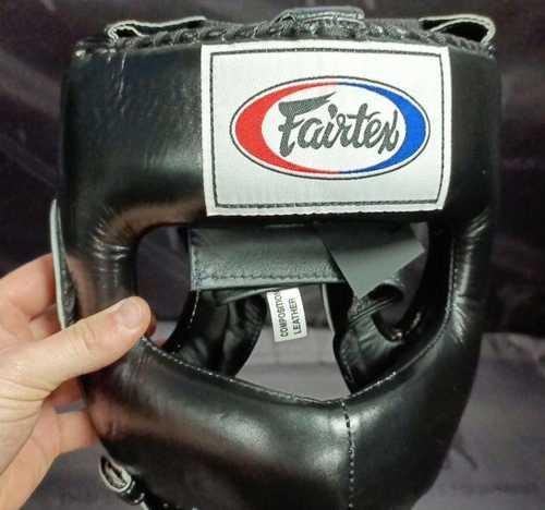 Боксёрский шлем Fairtex HG4 black