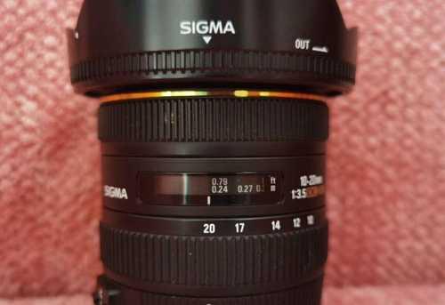 Объектив Sigma 10-20mm f/3.5 ED DC HSM Nikon