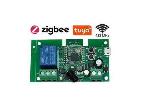 Tuya реле 7-32V Zigbee+RF (1/2 канала)