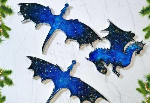 Новогодние елочные игрушки драконы ручной работы