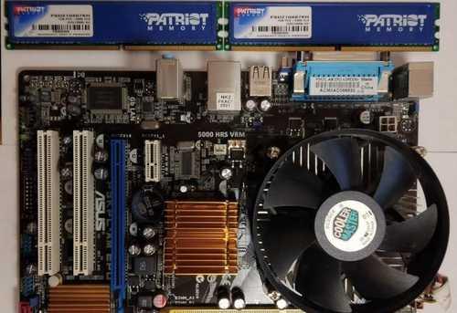 Мат. плата asus P5KPL-AM /2Gb DDR2/duo Pentium 3.0