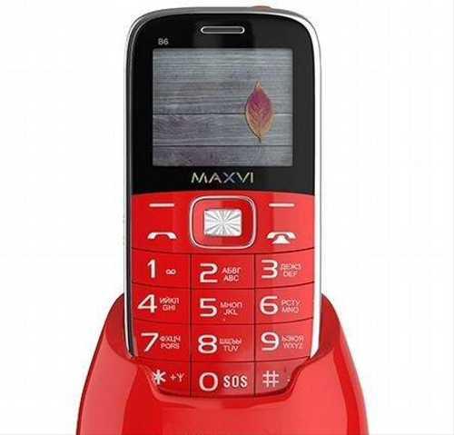 Сотовый телефон Maxvi B6 2.2" Red GSM
