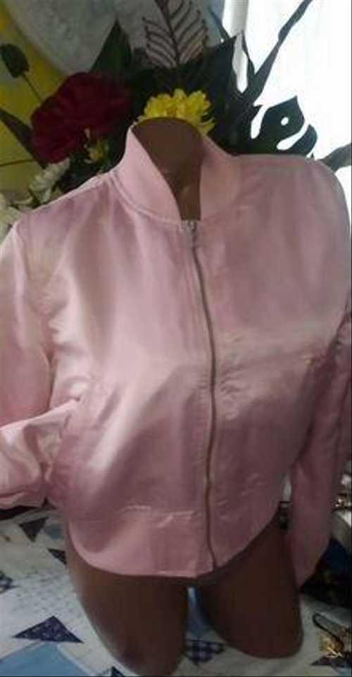 Розовая куртка бомбер Cool cat р. 46-48