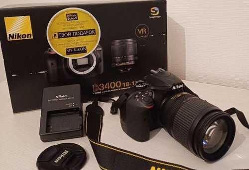 Зеркальный фотоаппарат nikon d3400 18-105 VR Kit