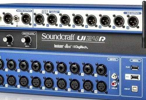 Рэковый микшер, 24 канала Soundcraft Ui-24R