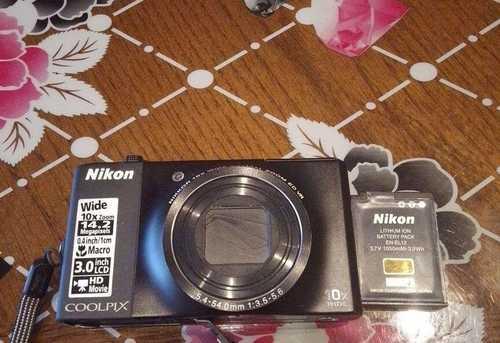 Компактный фотоаппарат бу nikon coolpix s8000