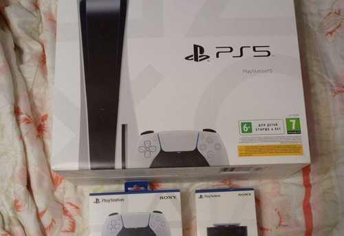 Sony PlayStation 5 (PS5) новая + геймпад + камера