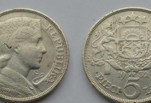 Монеты серебро иностранщина