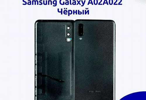Задняя крышка для Samsung Galaxy A02/A022 Чёрный