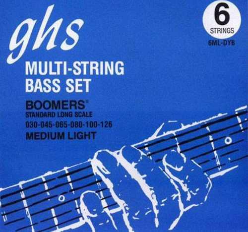 Струны для бас-гитары GHS Strings 6ML-DYB