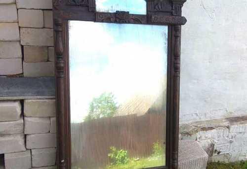 Антикварное старинное зеркало под реставрацию.Торг