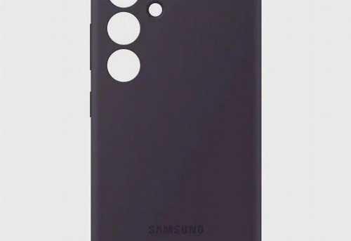 Чехол Silicone Case для Galaxy S24, темно-фиолето