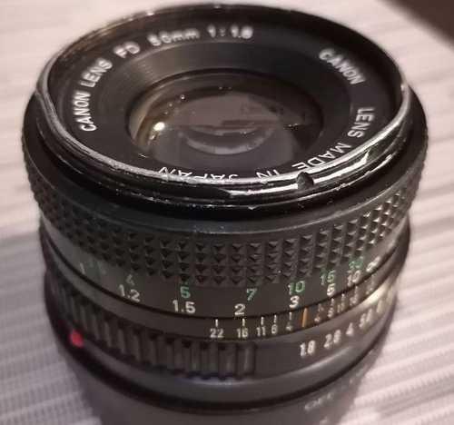 Объектив Canon Fd 50mm 1:1,8 c переходником на Nex