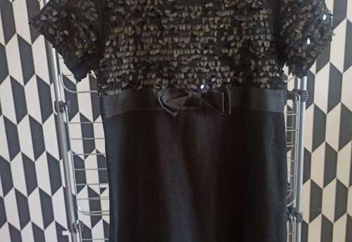 Платье для девочки черное 110