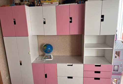 Детский шкаф IKEA розовый