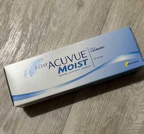 Линзы 1 day acuvue moist -4,75 и -4,5