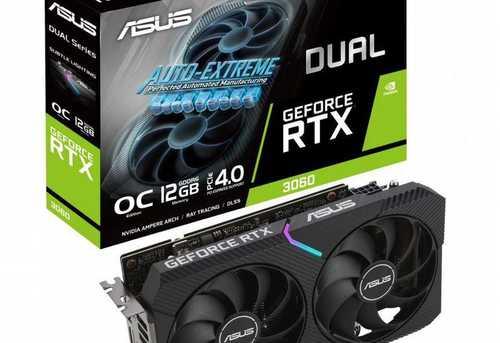 Видеокарта asus GeForce RTX 3060 dual OC LHR, dual