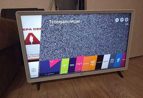Белоснежный телевизор LG 32 дюйма 81 см SMART TV