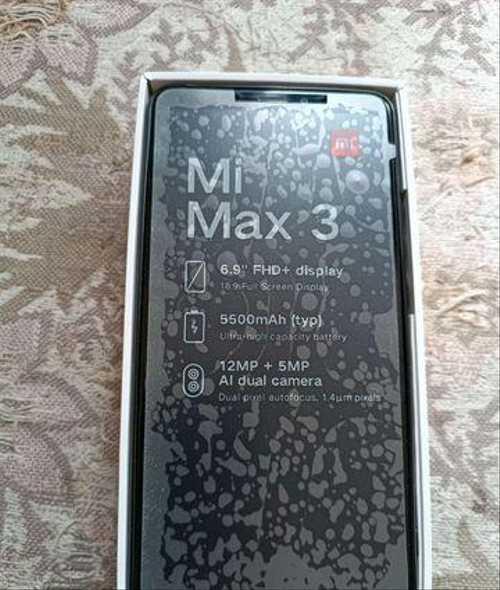 Мобильные телефоны Б/У Хiaomi Mi Max 3