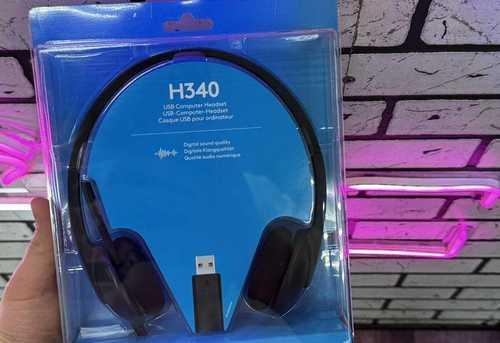 Компьютерная гарнитура Logitech USB Headset H340