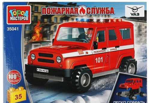 Конструктор SB-35041 UAZ hunter пожарная служба, 3