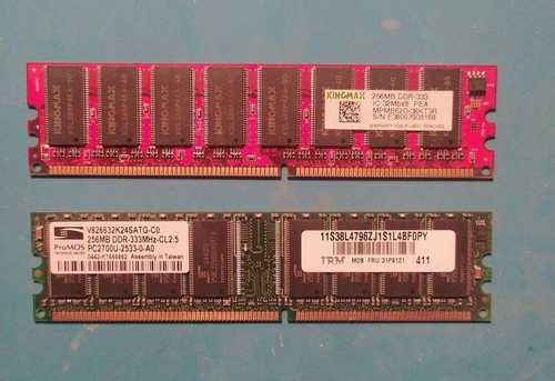 Оперативная память ddr1 333MHz 256 mb