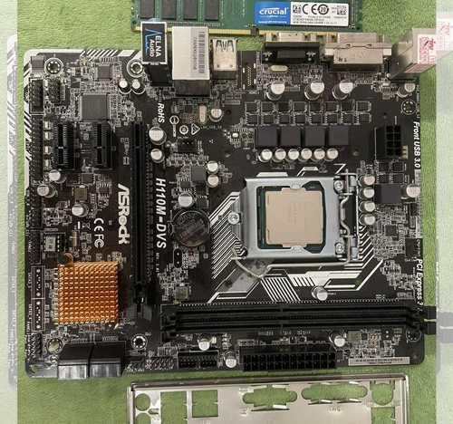 Материнская плата asrock H110m dvs