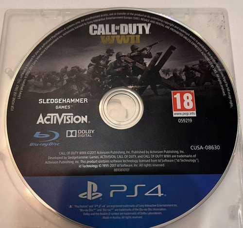 Игра Call of Duty WW2 для PS4